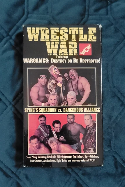 WCW WRESTLE WAR 92 VHS Tape Wargames: Destroy Or Be Destroyed $69.95 ...
