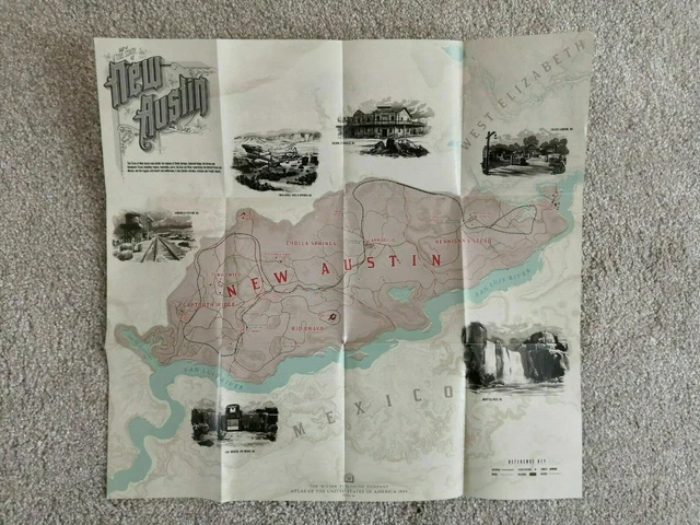 [MAP] RED DEAD Redemption 2 Map Of New Hanover & New Austin Xbox One ...