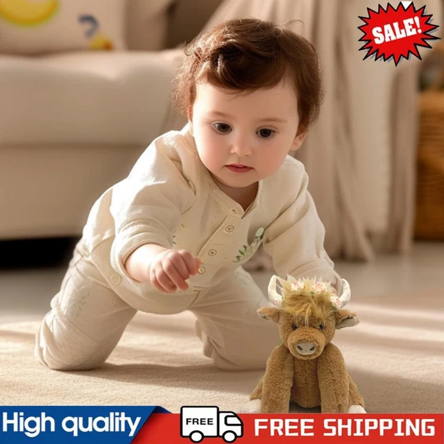 25CM SCOTTISH PLUSH Toy Makes Sounds Joints Can Move Plushie Gift for ...