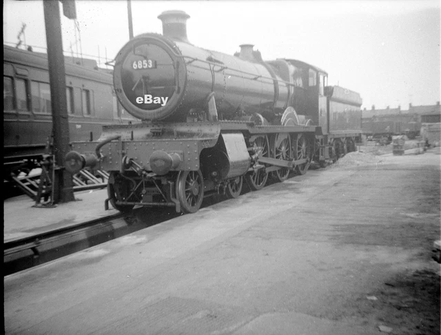 RAILWAY STEAM NEGATIVE Grange 6853 Swindon Works 1960s + Copyright £4. ...