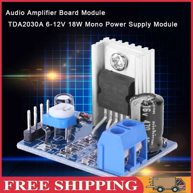 SPEAKERS AUDIO AMPLIFIER Module Volume Adjustable for Audio System DIY ...