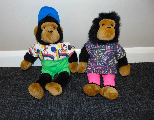 KEVIN, SAMANTHA MONKEY Tipps Brooke Bond PG Tips Monkeys Vintage Plush ...
