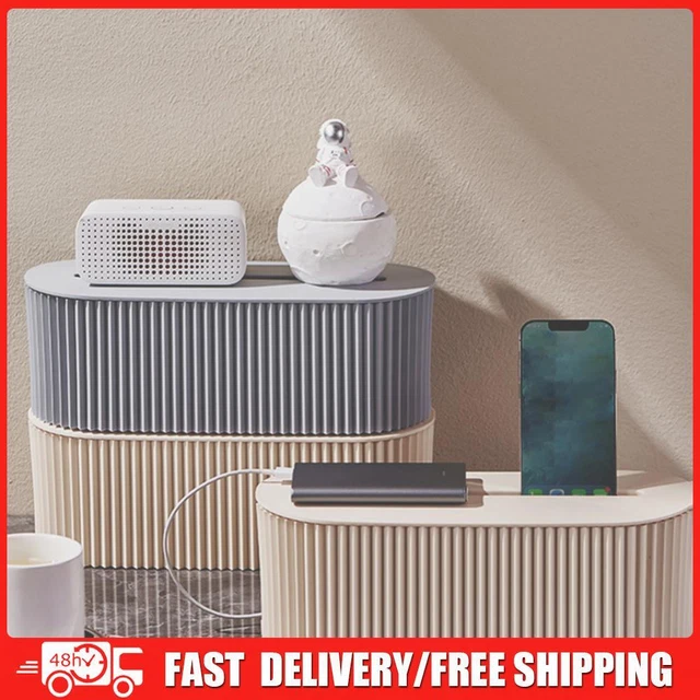 CABLE TIDY BOX Power Cord Box with Lid Surge Protectors for Hiding ...