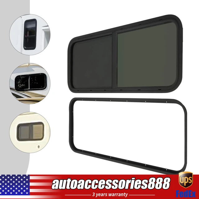 RV EXIT WINDOW 42" W x 22" H Optional Trim RV Window Replacement Camper ...