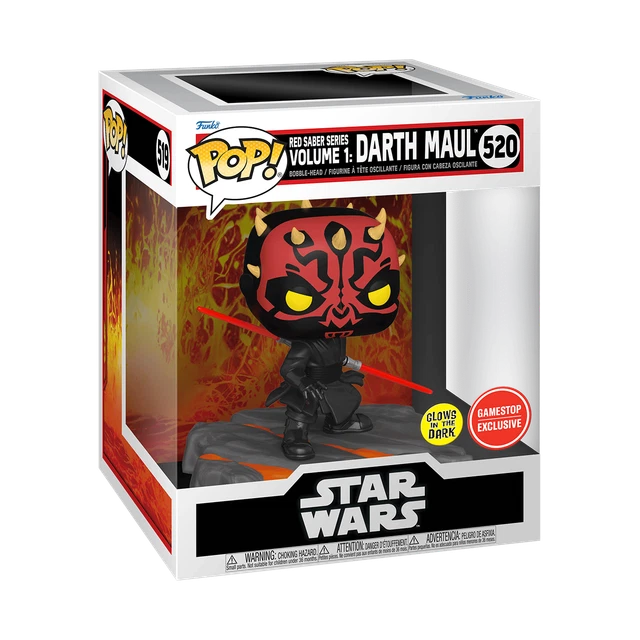 FUNKO POP! DELUXE: Star Wars - Red Saber Series Volume 1: Darth Maul ...