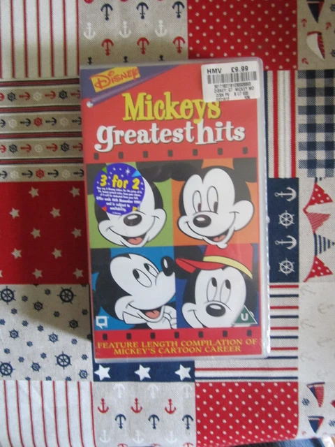 WALT DISNEY'S MICKEYS GREATEST HITS 1990s VHS VIDEO TAPE NEW FACTORY ...