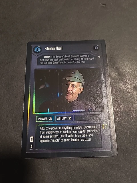 STAR WARS CCG SWCCG Foil Admiral Ozzel Reflections I 1 Rare Card EUR 5 ...
