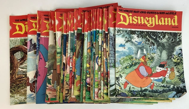 VINTAGE 1970S DISNEYLAND Magazines Numbers 151-200 (See Description). £ ...
