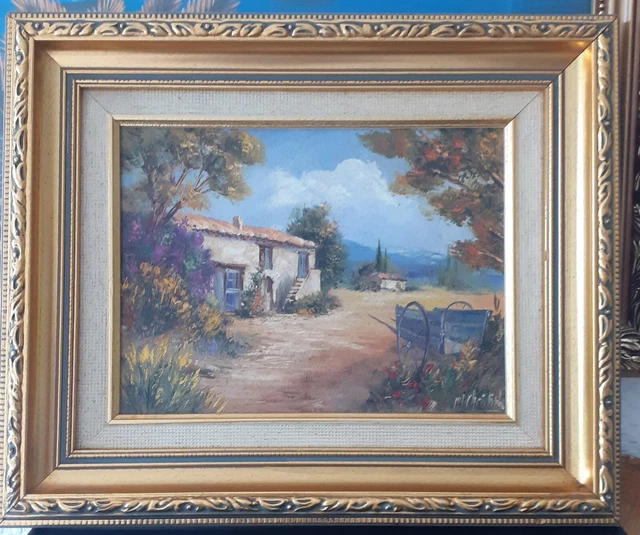 TABLEAU ANCIEN HUILE sur toile original de Michel Christophe EUR 200,00 ...