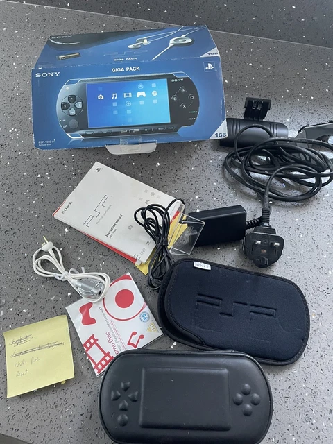 SONY PSP PLAYSTATION Portable Giga Pack In Black £75.00 - PicClick UK