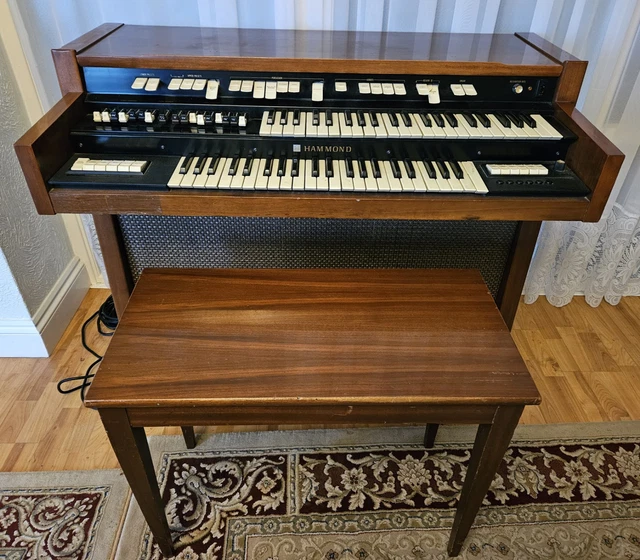 VINTAGE HAMMOND ORGAN Model T202/1 with Stool £94.32 - PicClick UK