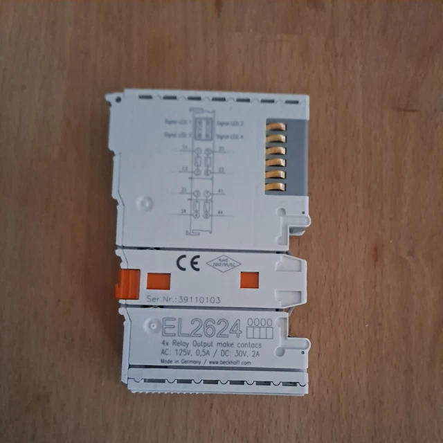 BECKHOFF EL2624 ETHERCAT-KLEMME, 4-Kanal-Relais-Ausgang EL 2624 EUR 15 ...