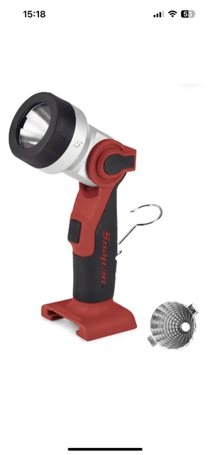 SNAP ON 18V Li-Ion Rechargeable LED Work Light Torch Spotlamp CTLED8850 ...