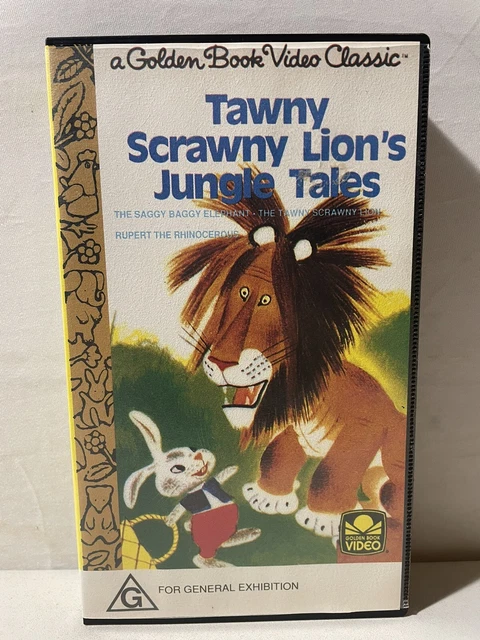 VINTAGE 1990 A Golden Book Video Classic - Tawny Scrawny Lion Jungle Tales VHS £10.04 - PicClick UK