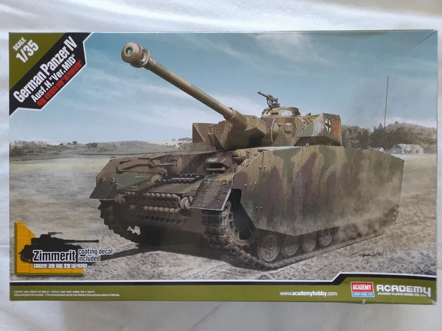ACADEMY 1/35 PANZER IV Ausf. H, mid prod, zimmerit decals, new tool ...
