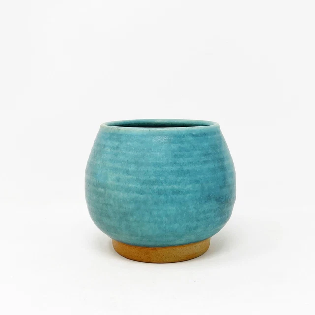 KJELD ERICA DEICHMANN Studio Art Pottery Vase Green Glaze New Brunswick ...