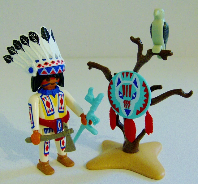 PLAYMOBIL NATIVE AMERICAN Indian Chief Figure £11.99 - PicClick UK