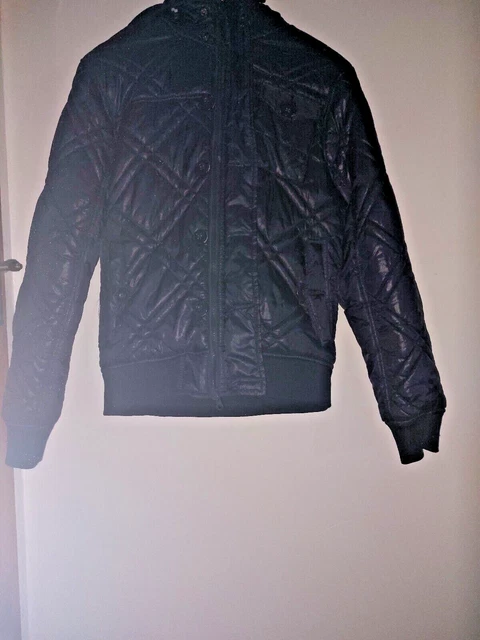 MENS CROSSHATCH Forward Thinking Blue Buttoned-Winter Hoodied Blue Coat ...