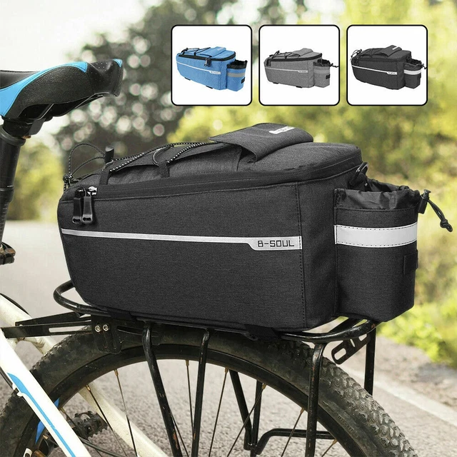 CYCLING BICYCLE REAR Rack Bag 10L Waterproof Bike Trunk Pannier Saddle ...