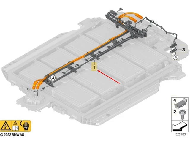 BMW IX1 U11 BEV High-Voltage Battery CSC Wiring Harness 61278846717 NEW ...