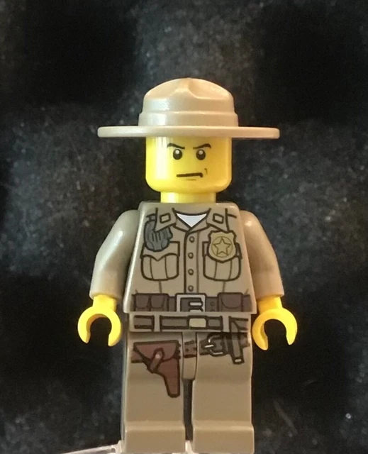 LEGO POLICE OFFICER State Trooper Highway Patrol Sheriff Agent Park ...