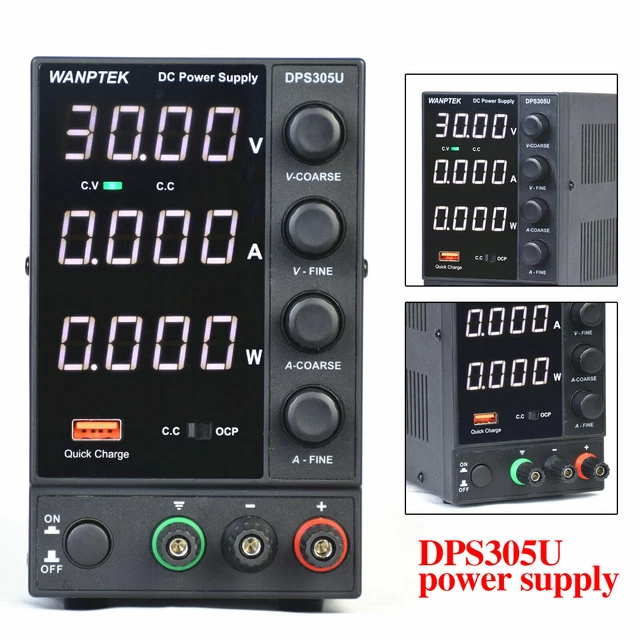 DC 30/60V 5/10A Power Supply Variable Adjustable Switching Bench Power ...