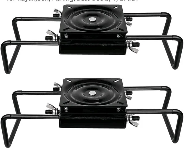 BOAT SEAT SWIVEL Base Mount,Boat Seat Pedestal Mount Clamp on w/ Swivel ...