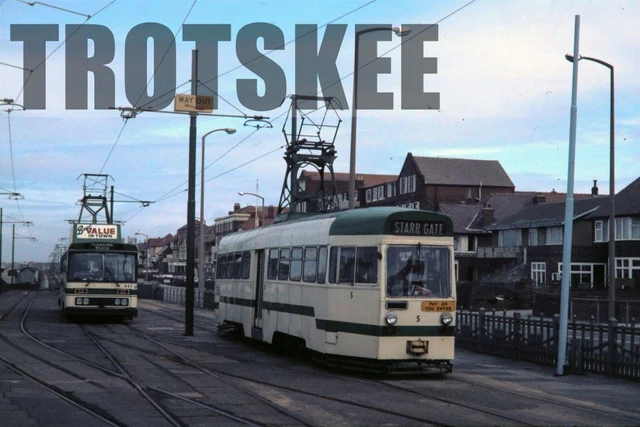 35MM SLIDE BLACKPOOL Transport Single Decker Tram Strassenbahn 5 1987 Original £3.99 - PicClick UK