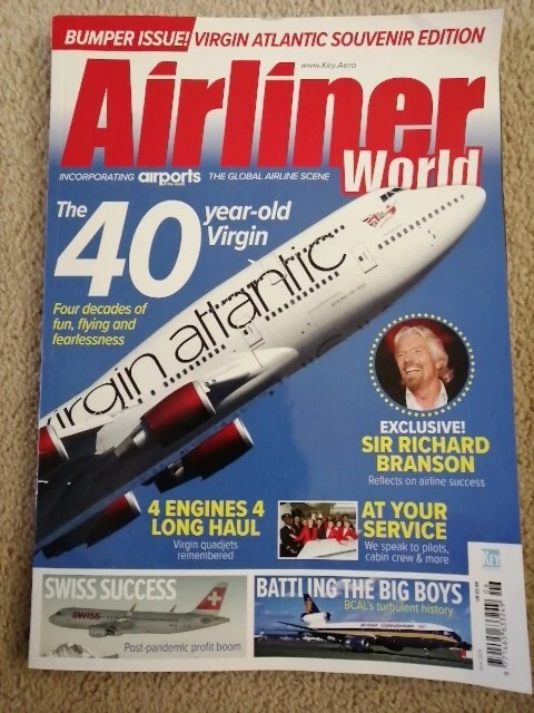AIRLINER WORLD MAGAZINE June 2024 Bumper Issue Virgin Atlantic Souvenir ...