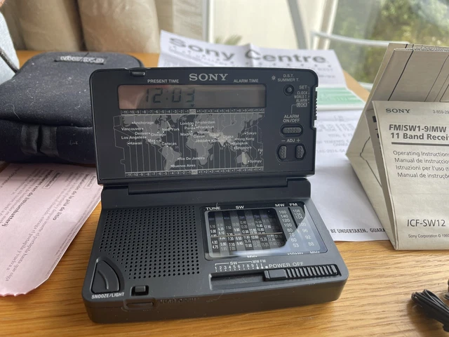 SONY ICF-SW12 FM / Sw1 / Mw 11 Band Receiver Portable Shortwave ...