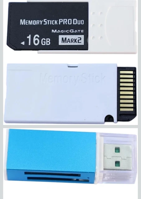 ORIGINAL 16GB MEMORY Stick pro Duo mark2 with PSP1000 2000 3000 Digital ...