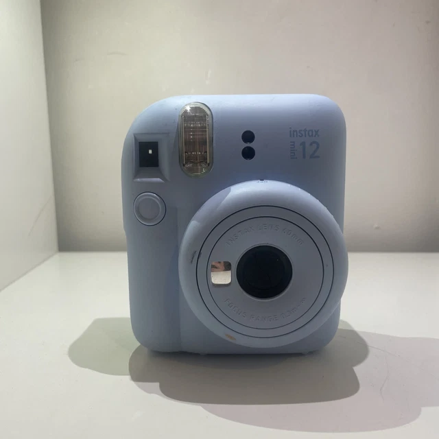 FAULTY FUJIFILM INSTAX Mini 12 instant film camera pastel blue UNTESTED ...