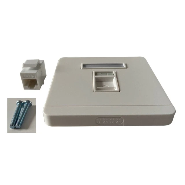 1SET UTP WALL Plug Panel RJ45 CAT6 Pass-through Module Unshielded $10. ...