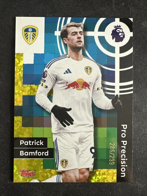 TOPPS PREMIER LEAGUE 2026 Patrick Bamford Pro Precision Yellow Parallel/299 £4.50 - PicClick UK
