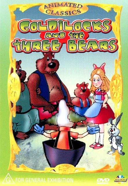GOLDILOCKS AND THE Three Bears DVD Animated Rare Vintage AUSTRALIA ...