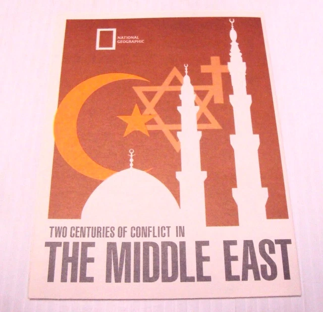 NATIONAL GEOGRAPHIC MAGAZINE September 1980 Map Conflict In The Middle ...