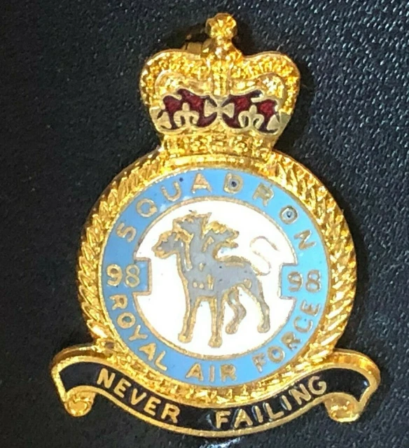 RAF ROYAL AIR Force Enamel Badge 98 Squadron £22.65 - PicClick UK