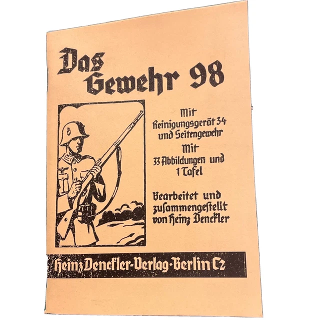 Bedienungsanleitung Gewehr 98 98k Eur 6 50 Picclick De