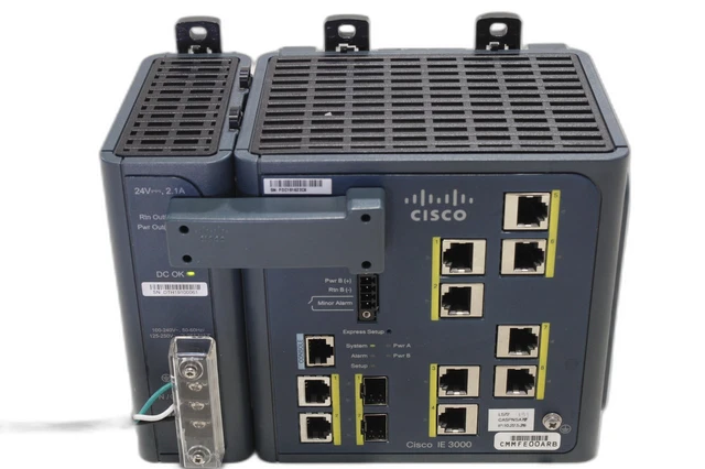 CISCO IE3000 SERIES IE-3000-8TC-E V03 8 Port Industrial Ethernet switch ...
