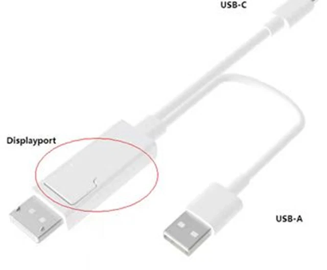 NEU HUAWEI VR Computer Verbindung Daten Sync Kabel DisplayPort 1.2 ...