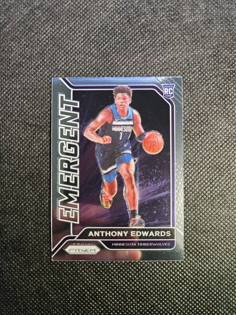 ANTHONY EDWARDS ROOKIE Inserto Emergente Minnesota Timberwolves 2020 ...