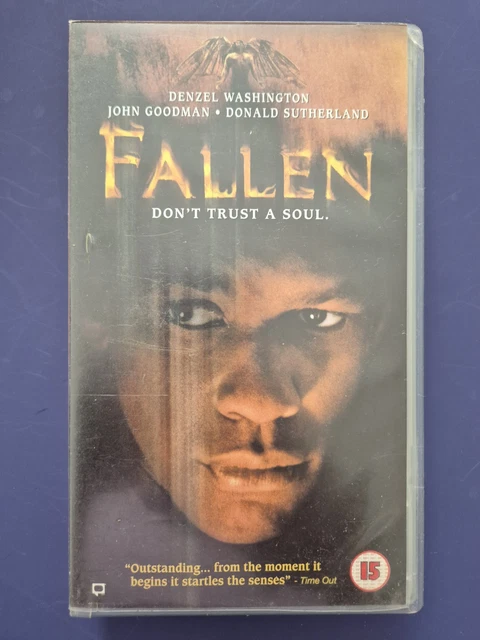FALLEN VHS 1998 Denzel Washington John Goodman UK PAL 15 Cult Classic £ ...