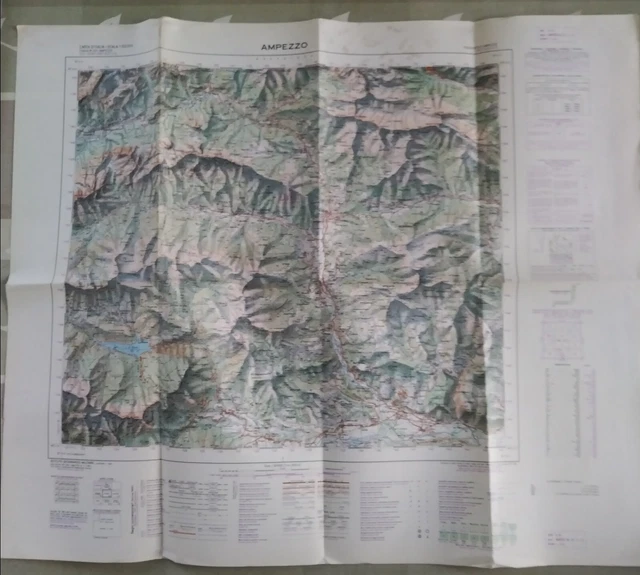 VECCHIA MAPPA CARTINA Militare Ampezzo. EUR 10,00 - PicClick IT