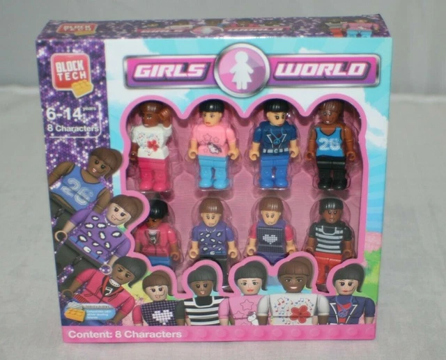 BLOCK TECH FIGURES 8 Characters Toy Ages 6-14 Compatible w/Other Brands ...