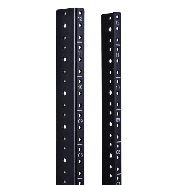 12U VERTICAL SERVER Rack Rail Pair Kit, DIY Rack Build, 12-24 Screws ...