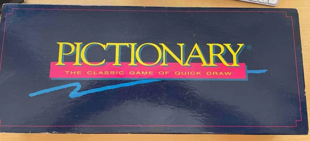 VINTAGE PICTIONARY UPDATED 90's Classic Board Game 1200+Words £12.94 ...