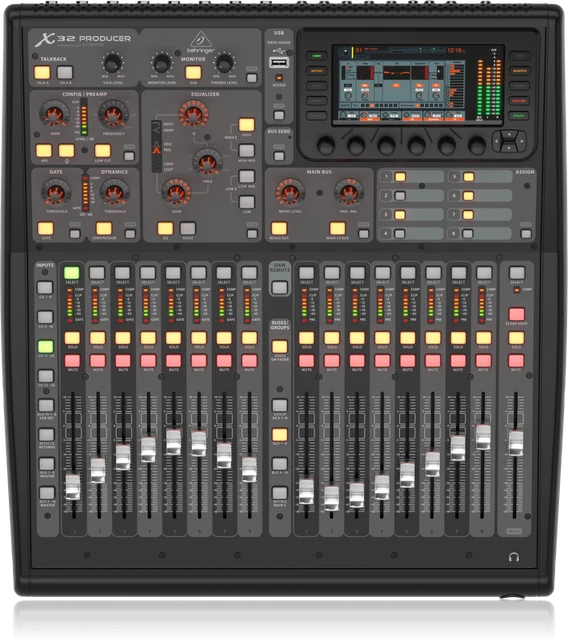 BEHRINGER X32 PRODUCER 40-Input 25-Bus Rack-Mount Digital Console Mixer ...