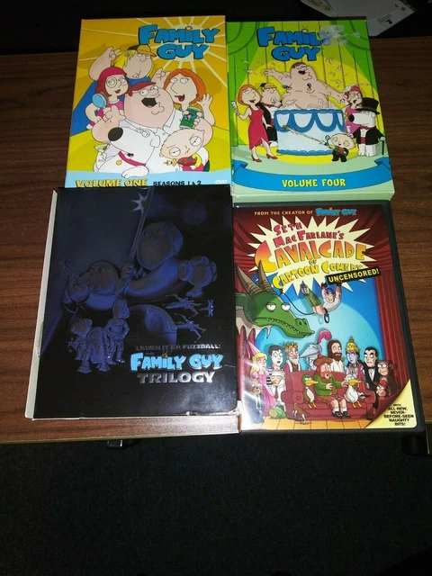 LOT OF SETH MacFarlane Blu-Rays/DVDs Family Guy Volume 1, 4, Star Wars ...