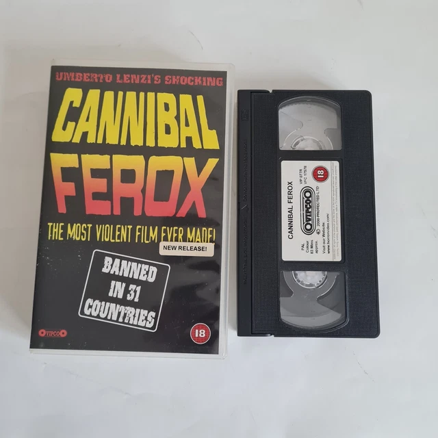 CANNIBAL FEROX VHS Tape Big Box Umberto Lenzi Horror £9.99 - PicClick UK