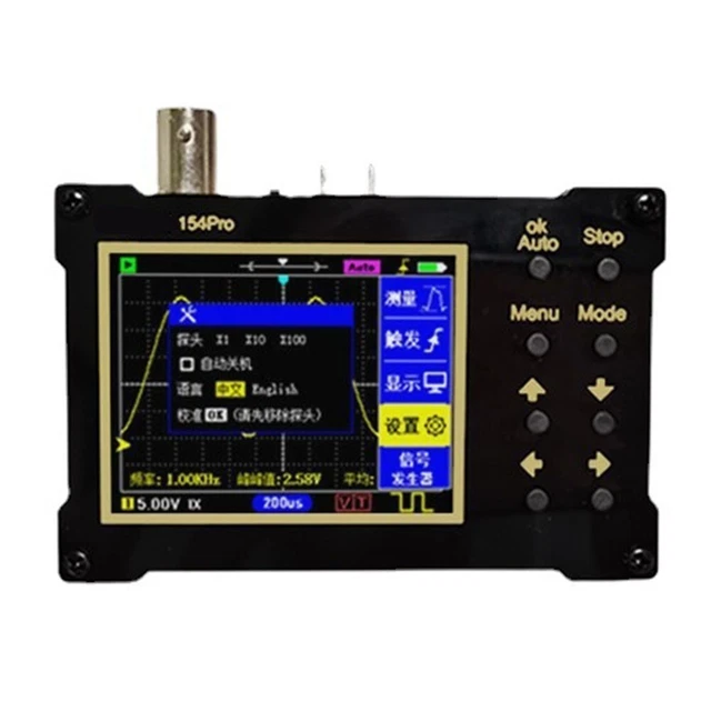PORTABLE DSO154PRO HANDHELD Oscilloscope 500Khz Signal Generator LCD ...
